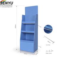 China Solid Color Cardboard Display Stands / Corrugated 3 Tier Cardboard Display for sale