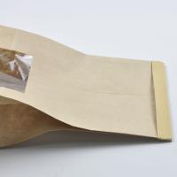 China Kraft Stand Up Zip Brown Kraft Paper Bags Dried Food Pack for sale