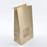 China Kraft Paper Bread Bag With Window Bakery French Baguette Pack for sale