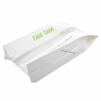 China White Food Grade Kraft Paper Bag with Clear Window for sale