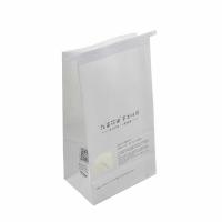 China Breakfast Toast Printed Paper Bags / Brown Paper Bread Bags Packing for sale
