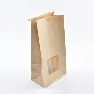 China Food Grade Printed Paper Bags / Kraft Paper Bag Recycled Brown Color For Takeout for sale
