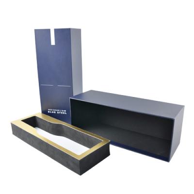 China Paper Mini Single Cardboard Wine Boxes with Eva Insert for sale