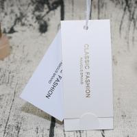 China Custom Clothing T Shirt Hang Tags White Color Fashionable Square Shape for sale