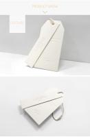 China Matt Cardboard Paper Hang Tags Garment Accessories Embossed  For Clothing Own Logo for sale