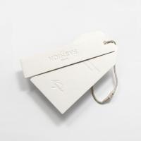 China Matt Cardboard Paper Hang Tags Garment Accessories Embossed  For Clothing Own Logo for sale