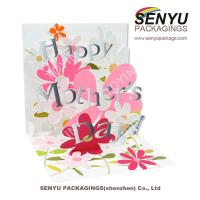 China Digital Printing Paper Hang Tags / Thank You Invitation Christmas Greeting Card for sale