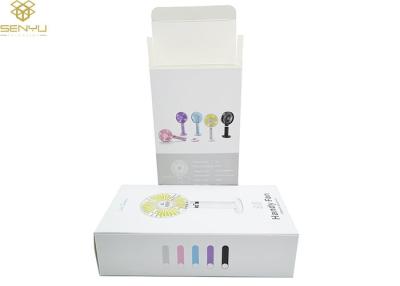 China Mini Fan Car Charger Cardboard Paper Packaging Box 350gsm Custom Logo for sale