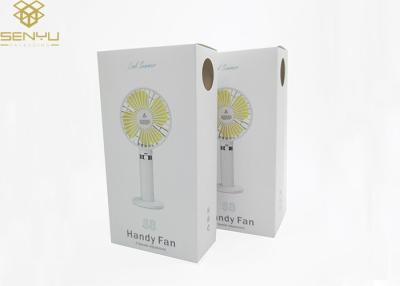 China Small Electrical Fan Customized Carton Package Box / Handy Fan Package Box for sale
