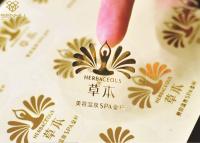 China Beauty Pattern Clear Adhesive Labels Printing Simple Design Logo Colorful for sale