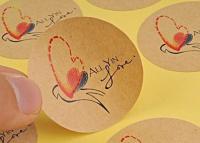 China Personalized Printable Label Stickers Craft Paper Material Self Adhesive for sale
