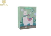 China Eco Friendly 1500gsm Gift Box Packaging Green Paper Bags Ribbon Handle for sale