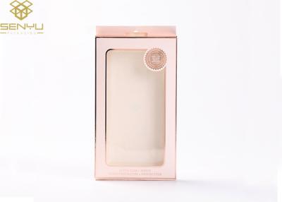 China Pink Cell Phone Case Retail Packaging Boxes For Mobile Phone Cover Box for sale