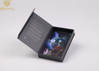 China Custom Black Earphone Mobile Accessories Packaging Magnetic Box for sale
