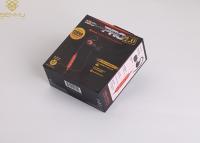 China Black Square Mobile Accessories Packaging Paper Box With Lid for sale