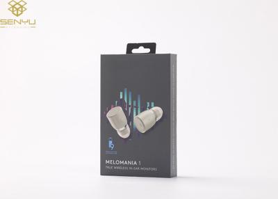 China Custom Black Earphone Mobile Accessories Packaging Magnetic Box for sale