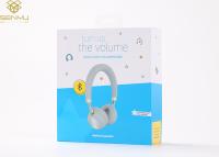 China Blue Headphone Handmade Mobile Accessories Packaging Box for sale