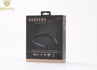 China Embossing Black Cardboard 1500g Earphone Packaging Box for sale