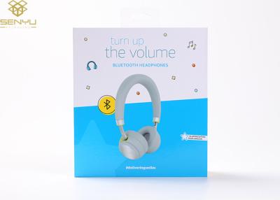 China Blue Headphone Handmade Mobile Accessories Packaging Box for sale