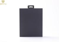 China Embossing Black Cardboard 1500g Earphone Packaging Box for sale