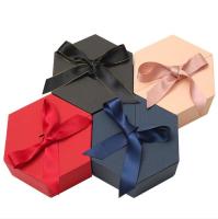 China Hexagon Shaped Christmas Gift Box Packaging With Lids for sale