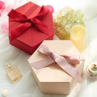 China Hexagon Shaped Christmas Gift Box Packaging With Lids for sale