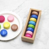 China Brown Kraft Paper Macarons Cookies Gift Box Packaging for sale