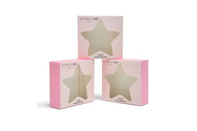 China Small Pink Gift Pantone Cardboard Box With Window for sale