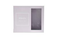 China Pink Book Shape Window Handmade UV Coating Gift Box Packaging for sale