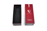 China Red Glossy 1500g Cardboard Wine Bottle Storage Boxes for sale