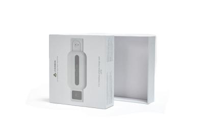 China Printed Small Drawer Gift 157gsm Paper Box Packaging With Handle for sale