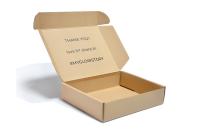 China Kraft Corrugated Cardboard Thick 1.25mm Shipping Packaging Boxes for sale