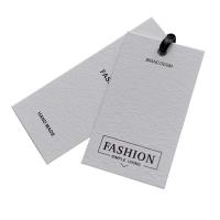 China Nordic Style Paper Hang Tags Marble Gilded Coated Pape Printing Clothing Store for sale