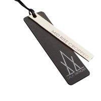China White Round Two Pieces Marble Gilded Coated Paper Hang Tags For Clothing Logo for sale