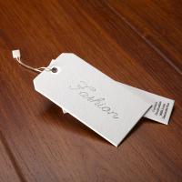 China Own Logo Nordic Style Marble Gilded Coated Paper Clothing Tags OPP Bag Printing for sale