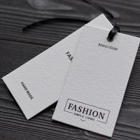 China Nordic Style Paper Hang Tags Marble Gilded Coated Pape Printing Clothing Store for sale