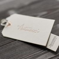China Nordic Style Paper Hang Tags Marble Gilded Coated Pape Printing Clothing Store for sale