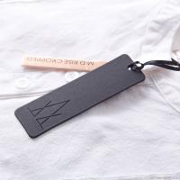 China Black Two Pieces Custom Kraft Hang Tags Marble Gilded Coated Pape Printing for sale