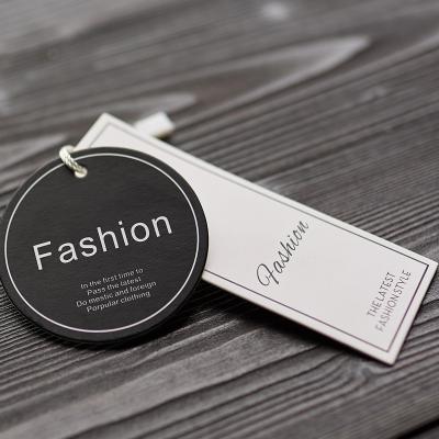 China Sinicline Custom Pink Heart Shape Die Cut Hang Tags Two Piece For Women's Clothes for sale