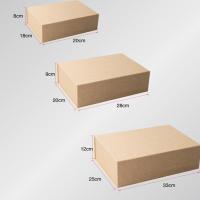 China Logo Design Brown Craft Paper Box Packaging Sliding Drawer Box for sale