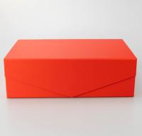 China 600g Foldable Jewellery Box Pink Black Red Cardboard Gift Box With Lid for sale