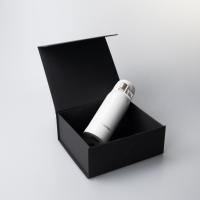 China Matte Black Foldable Cardboard Paper Box Packaging Gift Box With Handle for sale