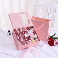 China Book Shaped Valentine's Day Gift Bag Window Packaging New Year Decorations Box for sale