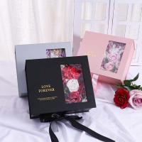China Book Shaped Valentine's Day Gift Bag Window Packaging New Year Decorations Box for sale