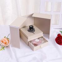 China Magic Cube Drawer Gift Packaging Box Design Double Door With Ribbon High Grade for sale