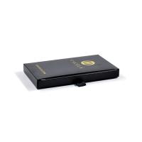 China Black Simple Square Packaging Jewelry Box Design Your Packaging Customized Logo for sale