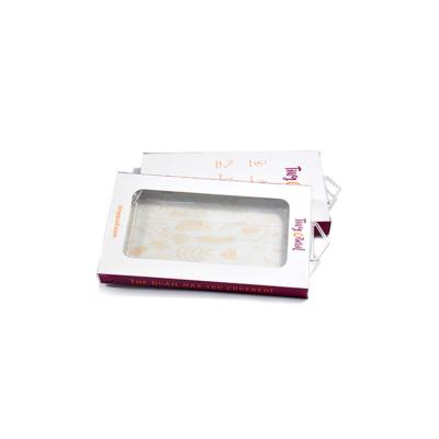China Custom Paper Cell Phone Case Package Clear Window Pack Box With Tray for sale