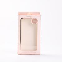 China Custom Design Phone Case Packaging Box Window Package Cardboard Boxes White With Hang Hole for sale