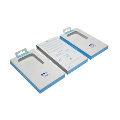 China Custom Paperboard Box Set With Paper Tray And Windows Steel Film Cell Screen Protector for sale
