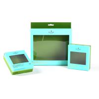 China Multi Color Paper Gift Box Display With Clear PVC Window Boxes Kraft Paper for sale
